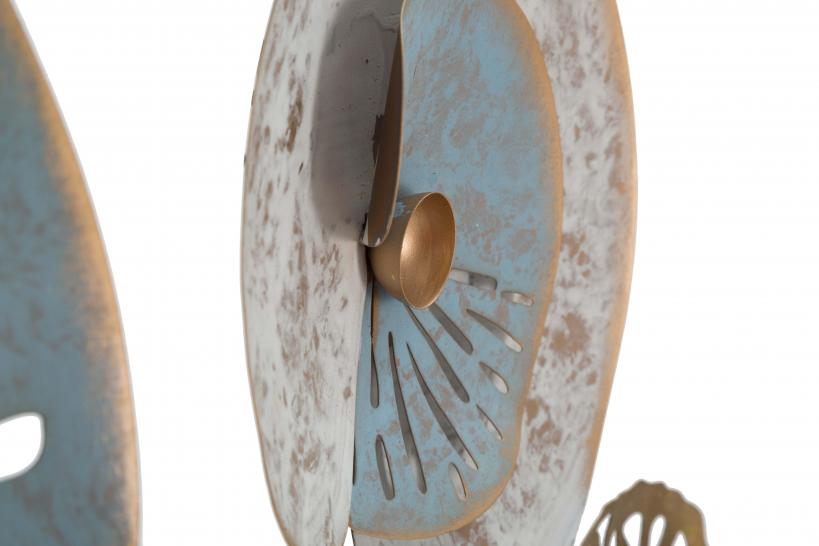 Pannello tridimensionale a forma di mazzo di fiori in ferro - Arrediorg