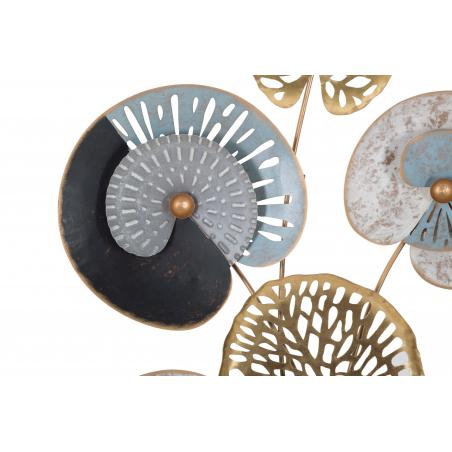 Pannello tridimensionale a forma di mazzo di fiori in ferro - Arrediorg